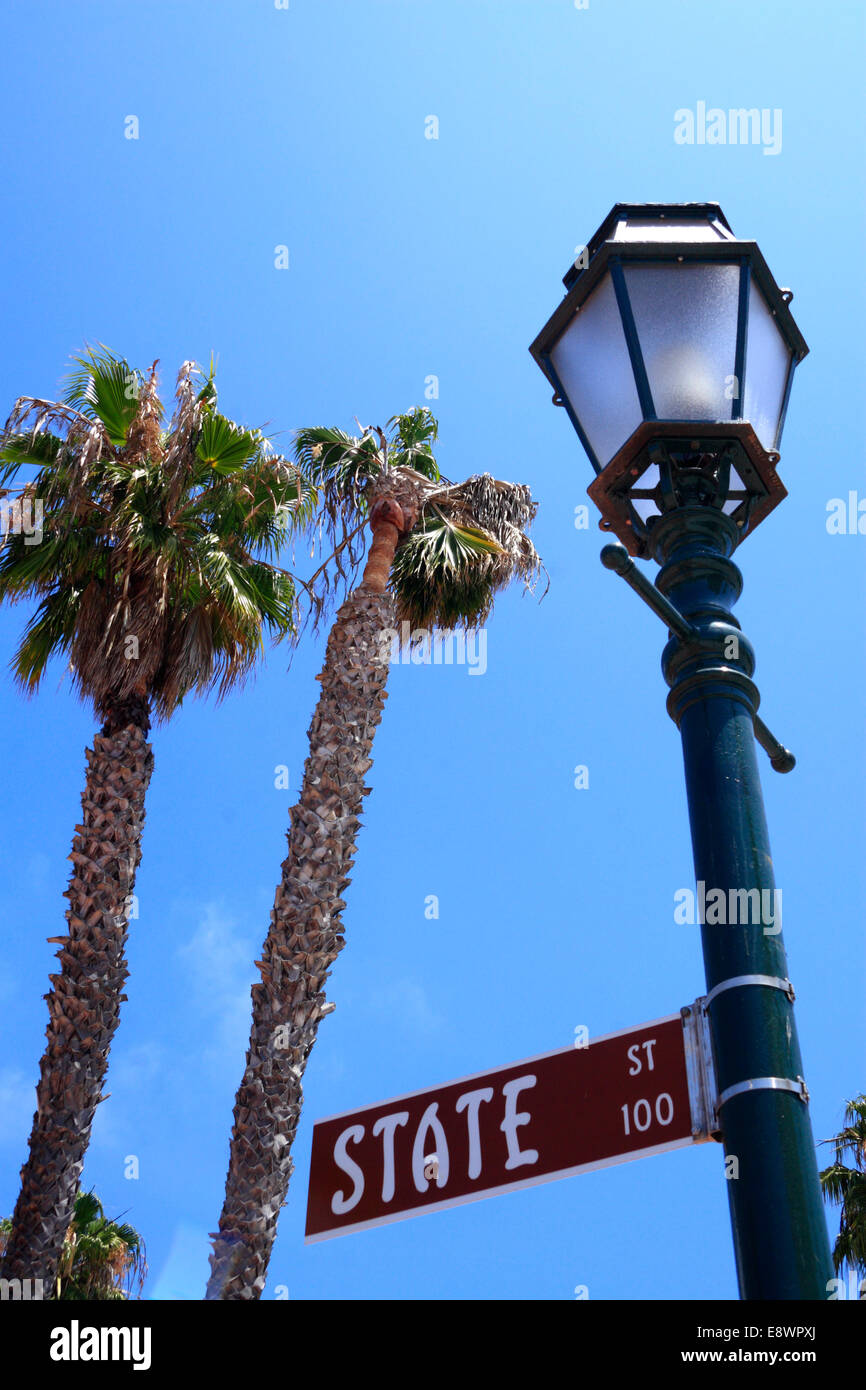 Street sign in Santa Barbara, California, USA Stock Photo - Alamy
