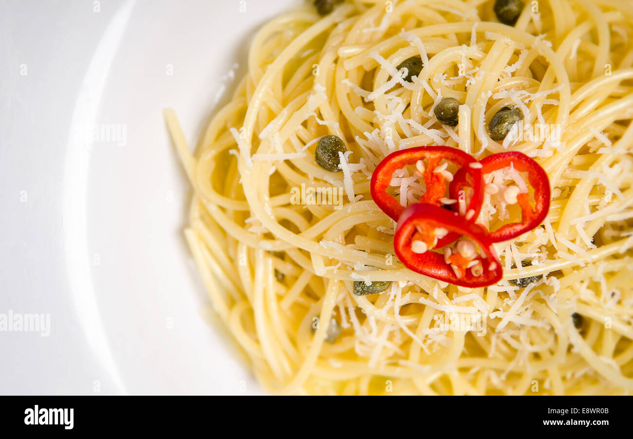 Stock Image - Spaghetti on a plate Stock Photo - Alamy