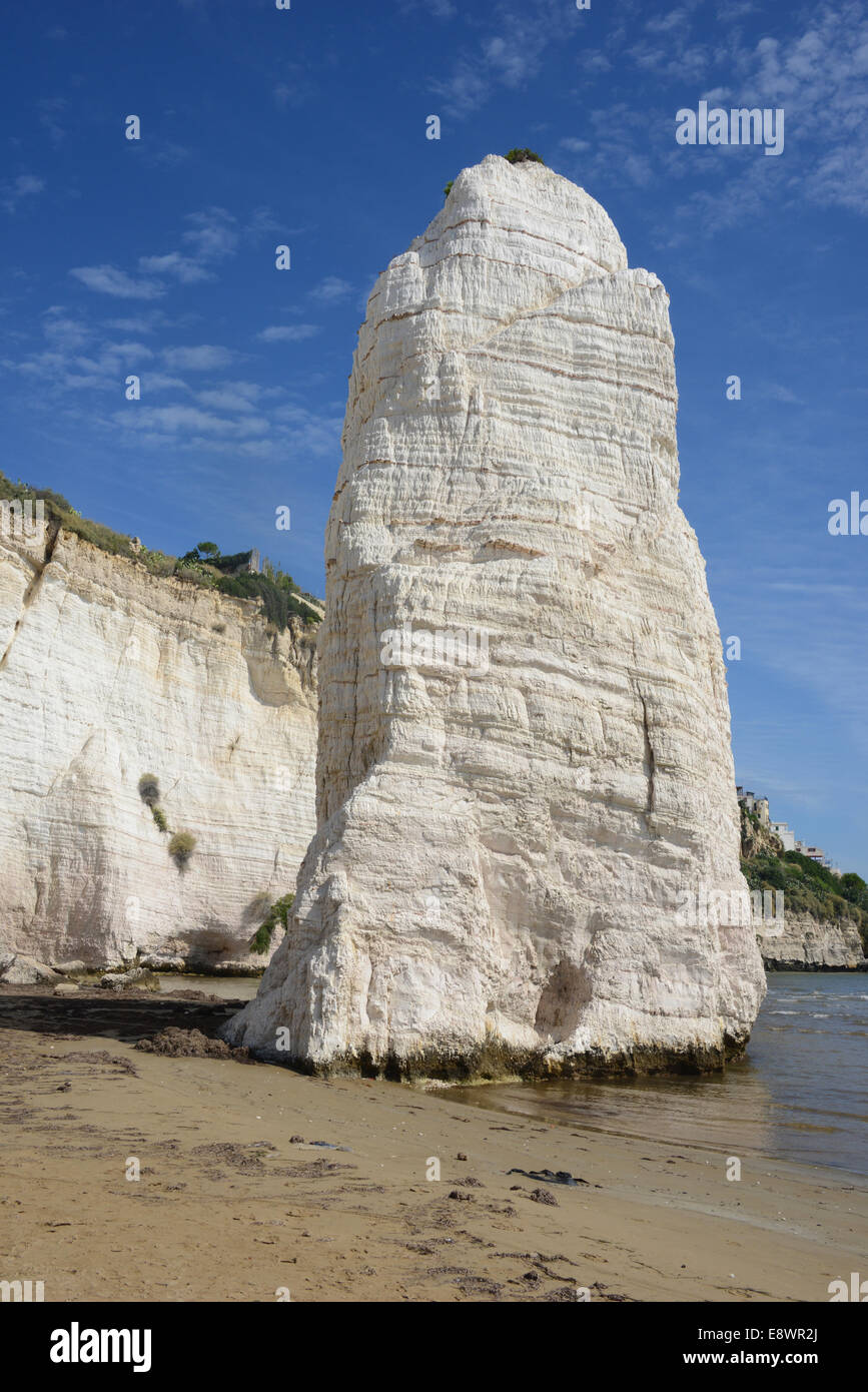 Pizzomunno beach, Vieste, Puglia, Italy Stock Photo - Alamy