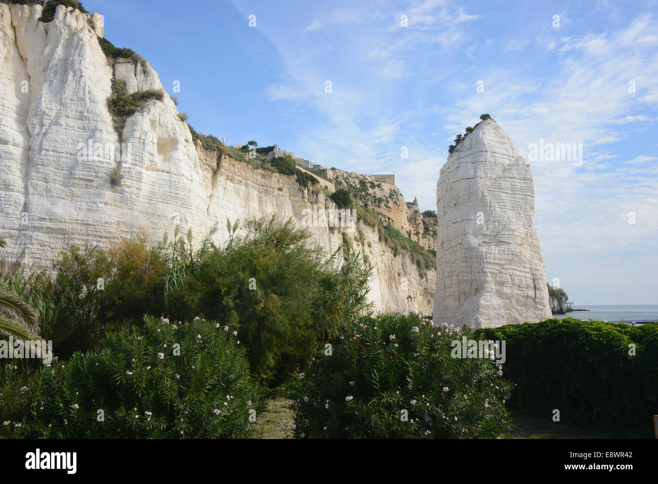 Pizzomunno beach, Vieste, Puglia, Italy Stock Photo - Alamy