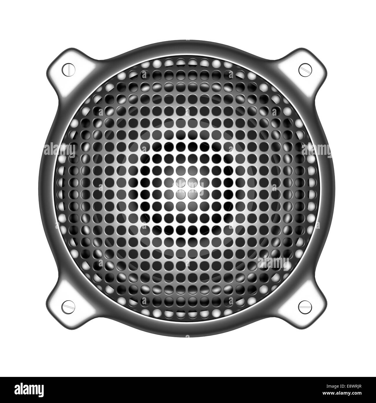 3d metal speaker with grill sound system deejay DJ tools Stock Photo ...