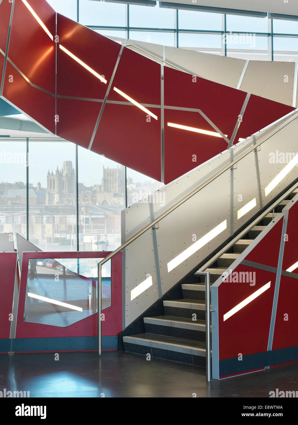 Interior inside museum museums stairs staircase steps hi-res stock ...