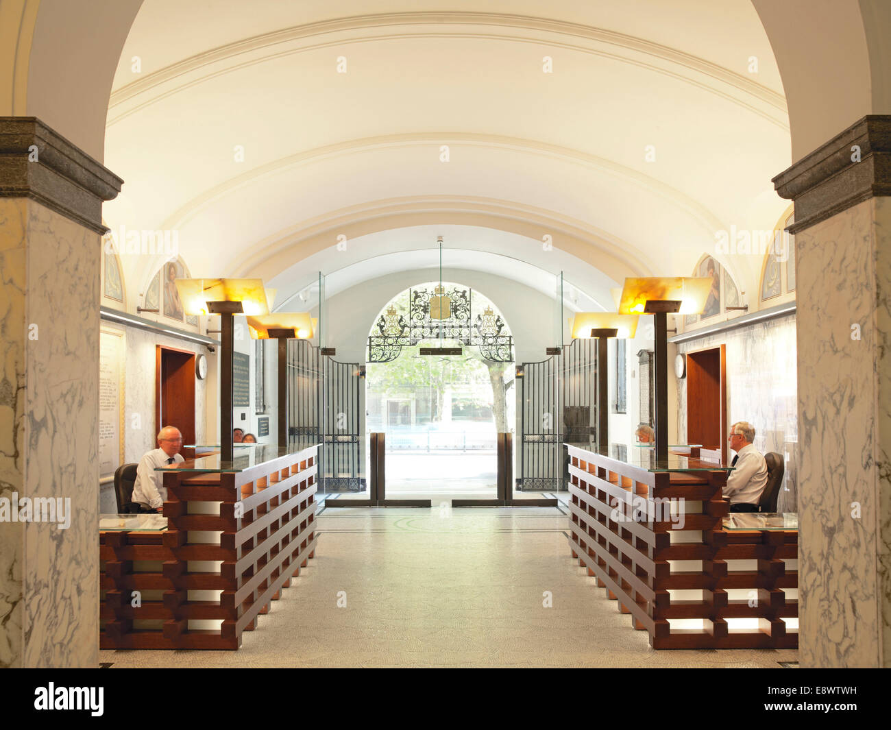 Security guards sitting at entrance to Royal Academy of Music ...