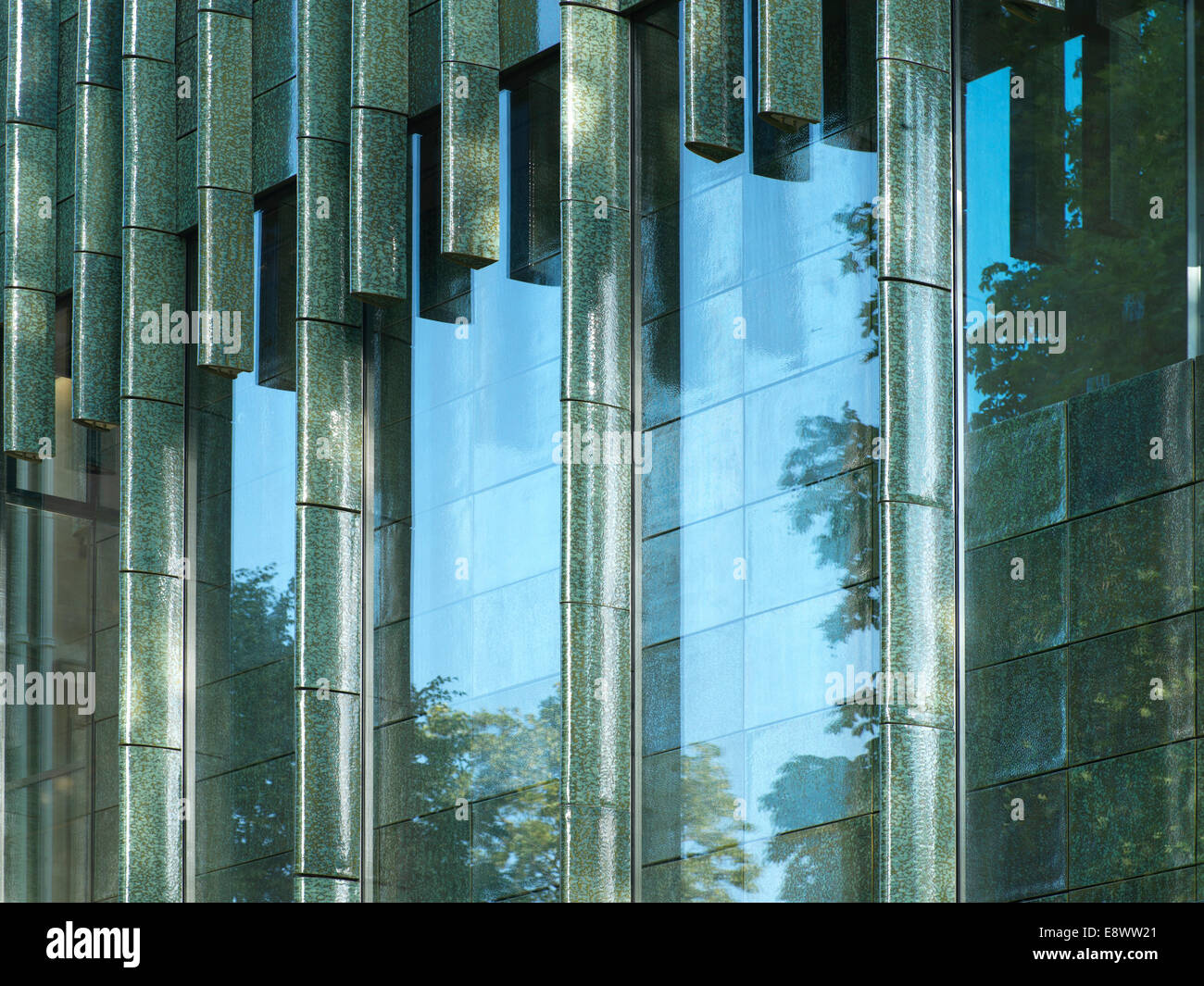 Window detail of the Holburne Museum Extension, Bath. Modern extension ...