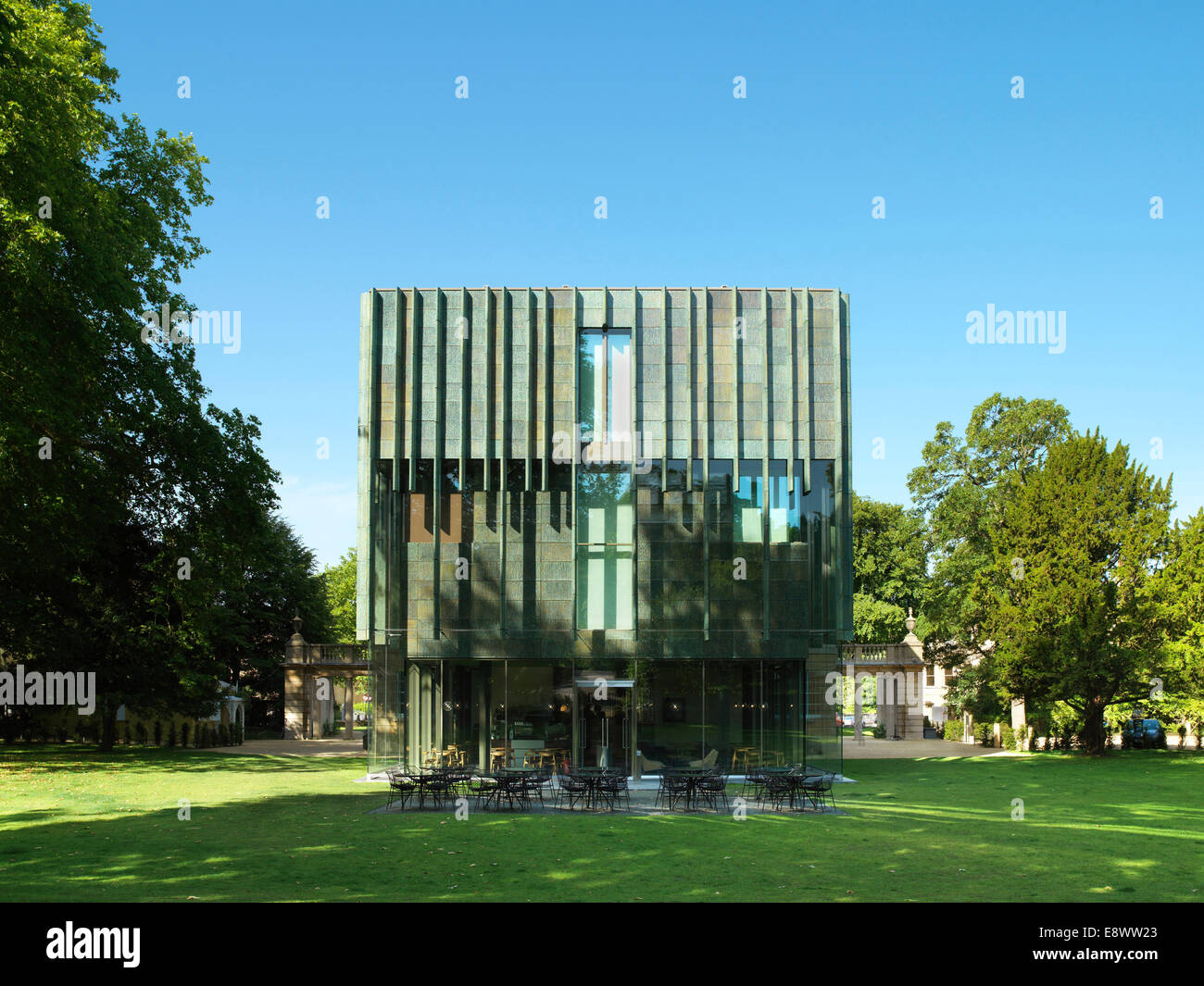 Garde detail of the Holburne Museum Extension, Bath. Modern extension ...