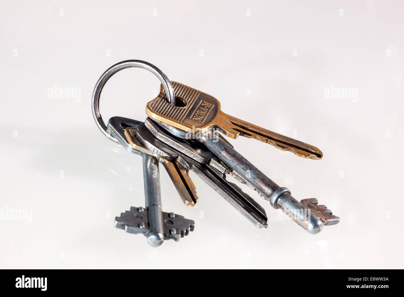 Keychain, ring, metallic, isolated, key, label,metal Stock Photo - Alamy