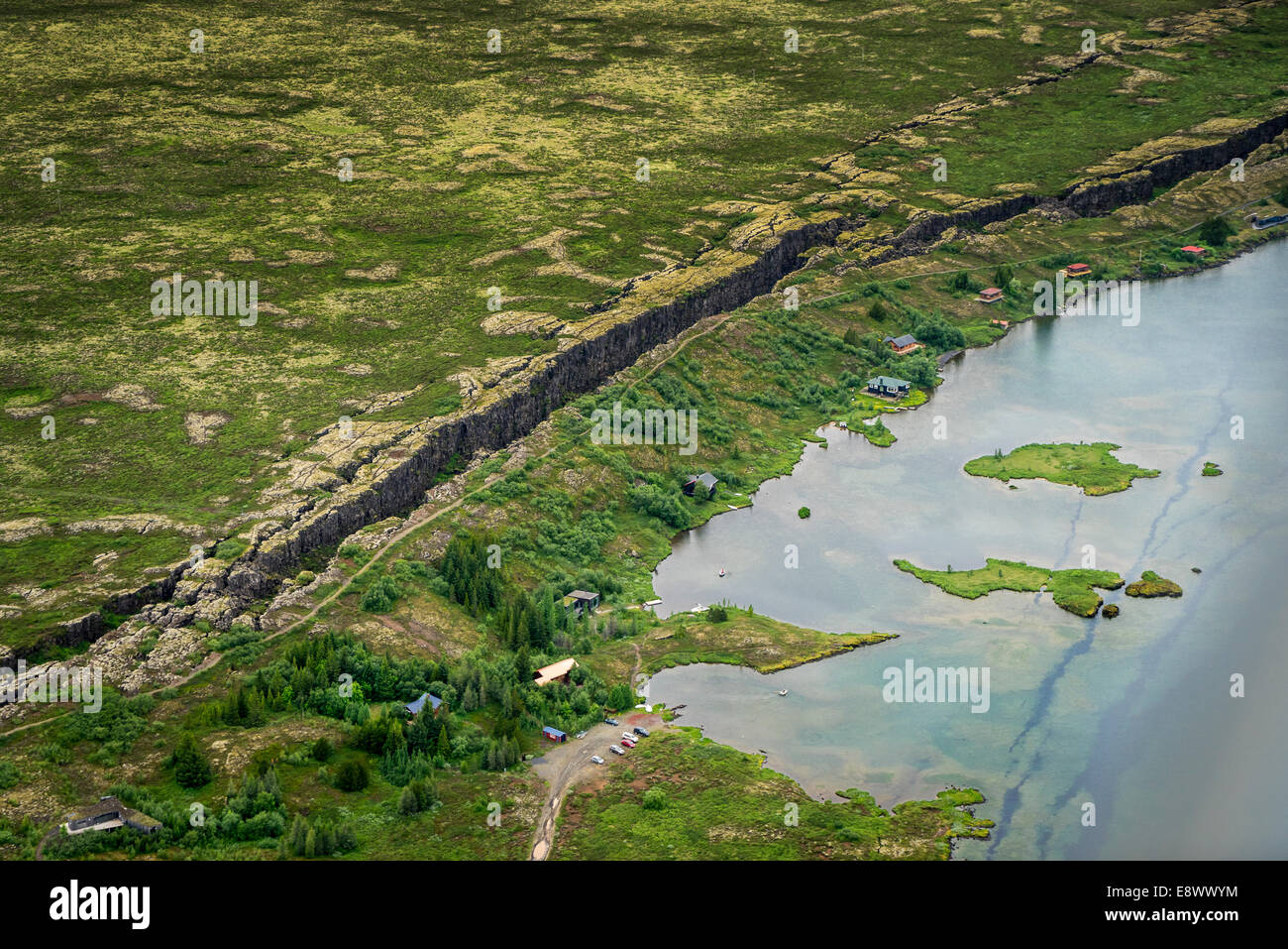 Mid-Atlantic Ridge, Almannagja Fault, Thingvellir National Park ...