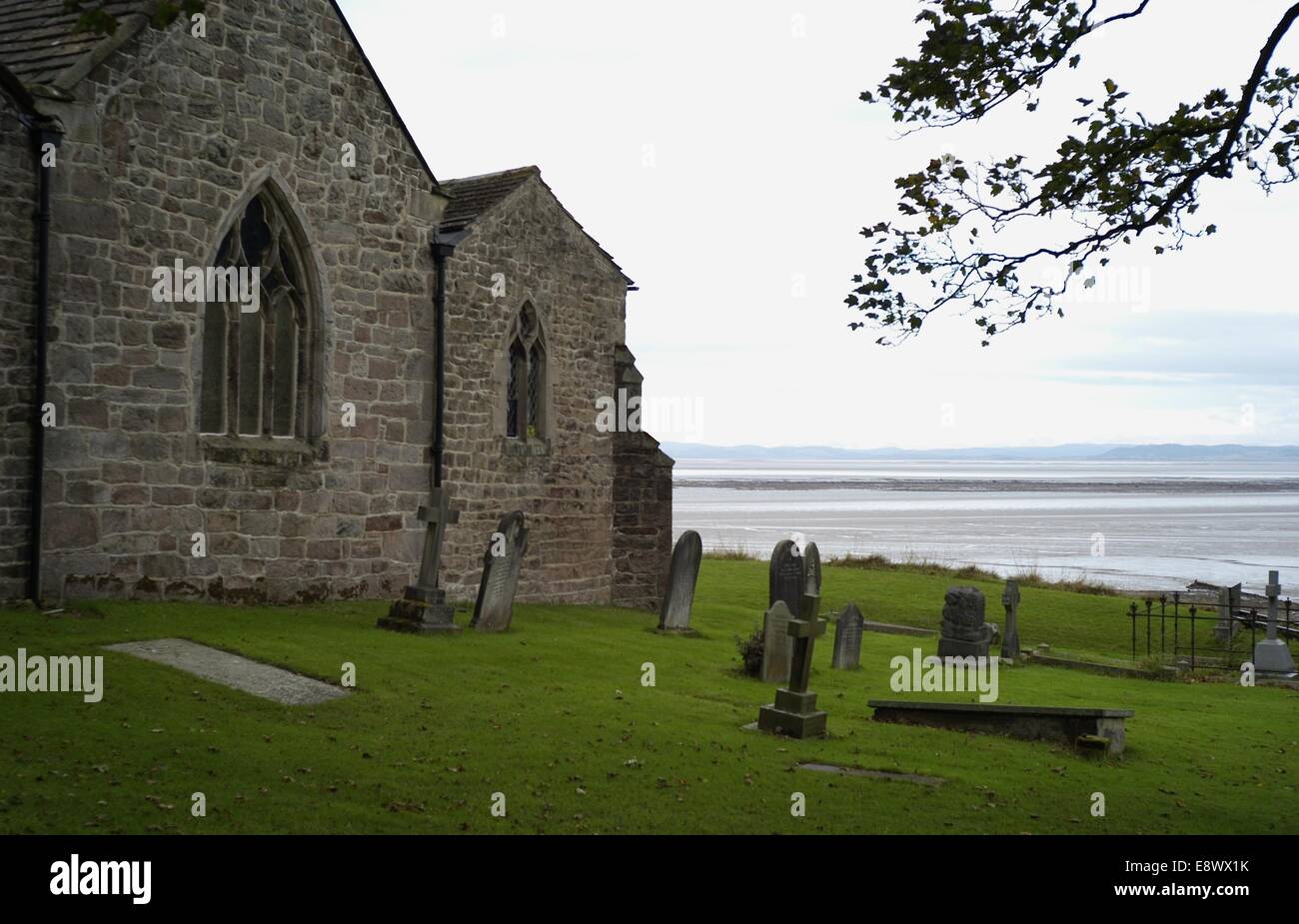 St Peter's Church, Heysham, is located in the village of Heysham Stock ...
