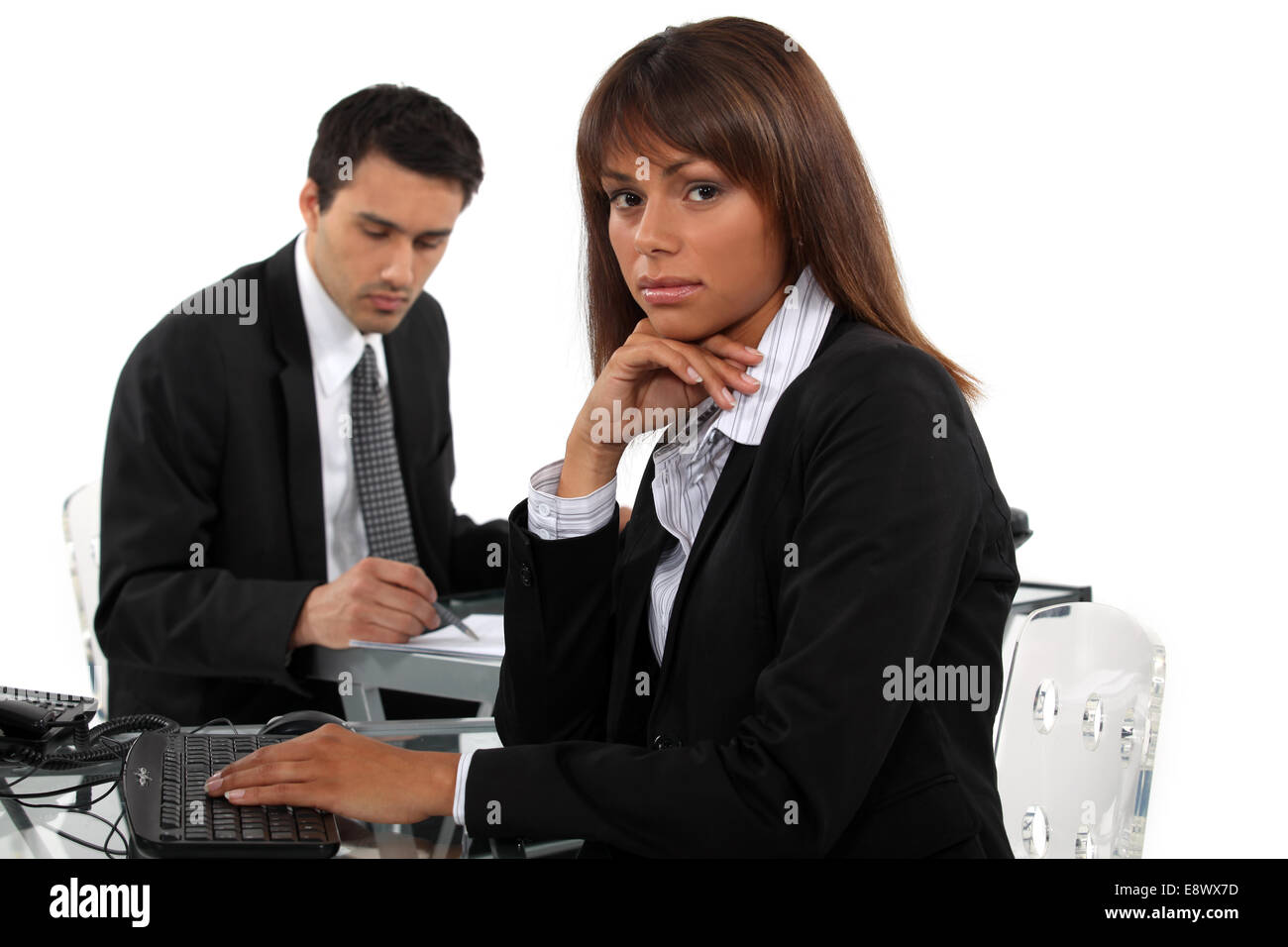Serious business people Stock Photo - Alamy