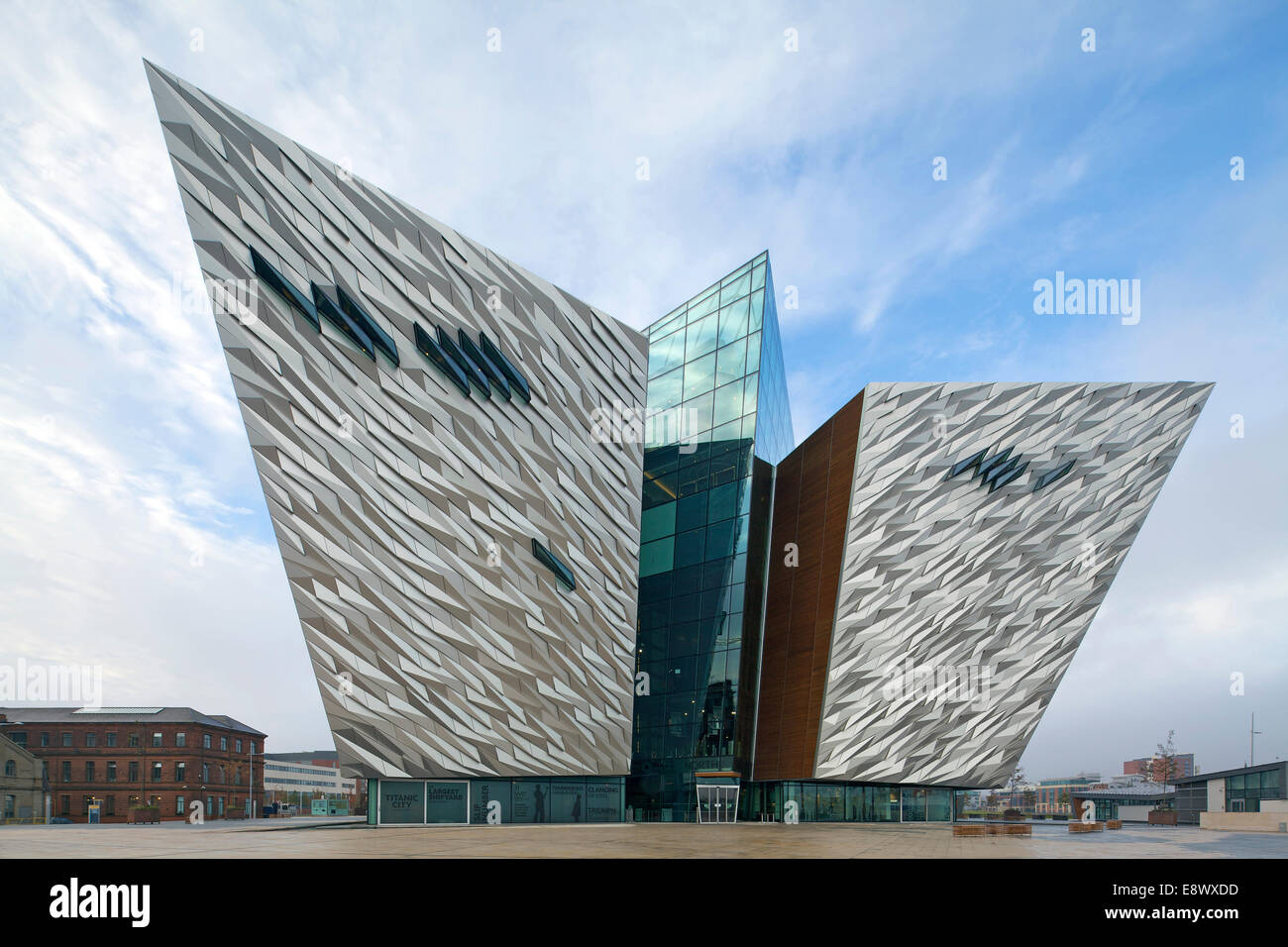 Exterior of the Titanic building housing a museum to BelfastÆs maritime ...