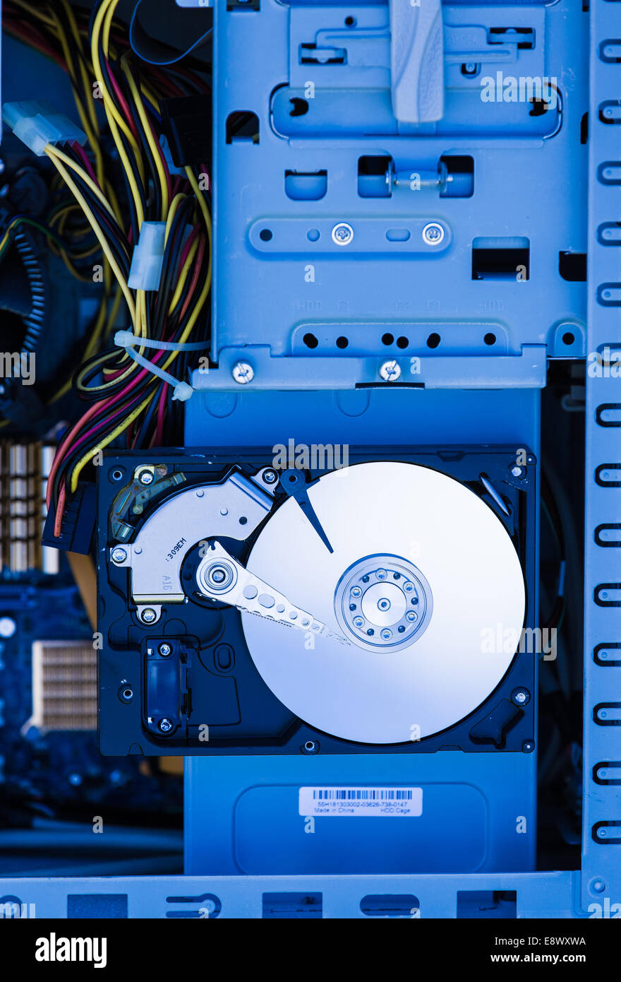 Insides computer hard disk hi-res stock photography and images - Alamy