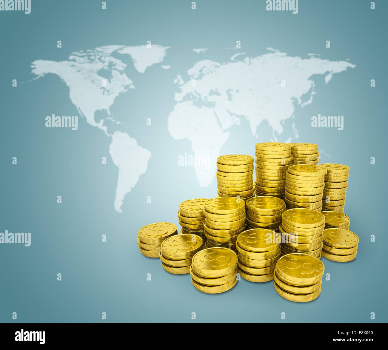 Map of coin hi-res stock photography and images - Alamy