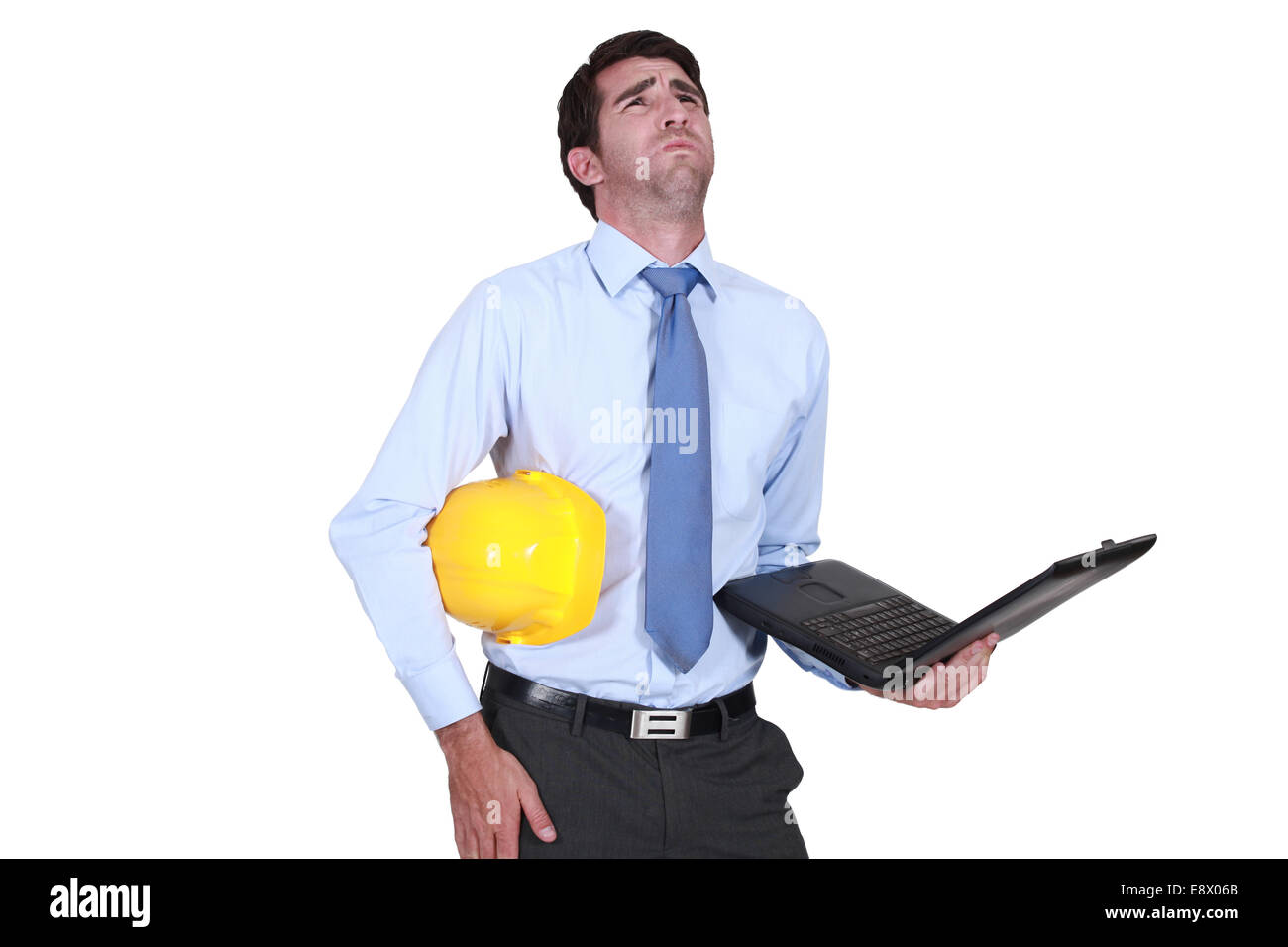 architect having a cramp Stock Photo - Alamy