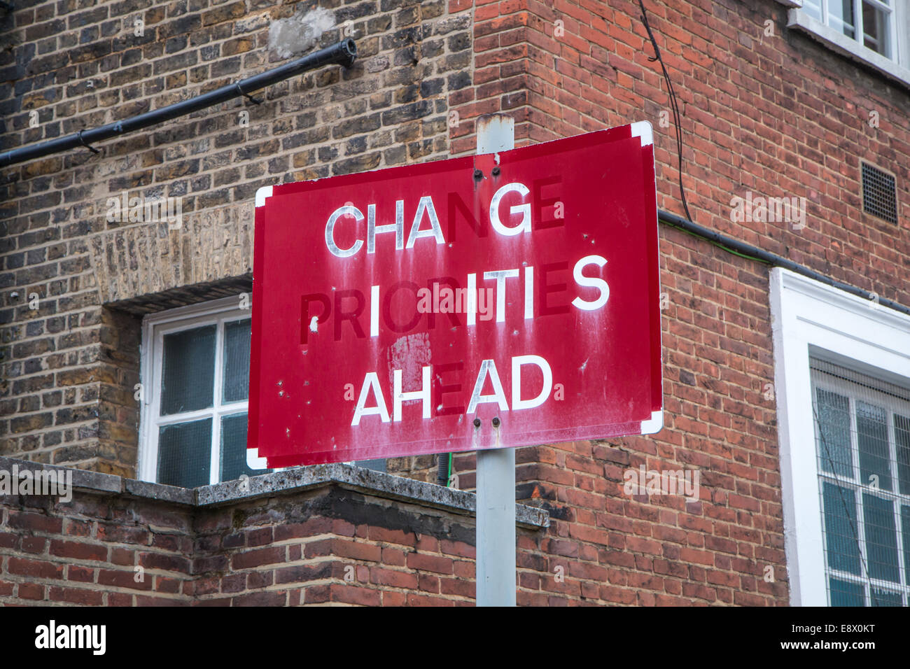 distressed road sign Stock Photo - Alamy