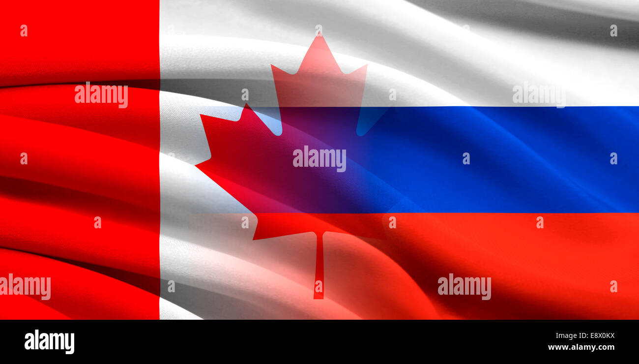 Usa canada russia flag hi-res stock photography and images - Alamy