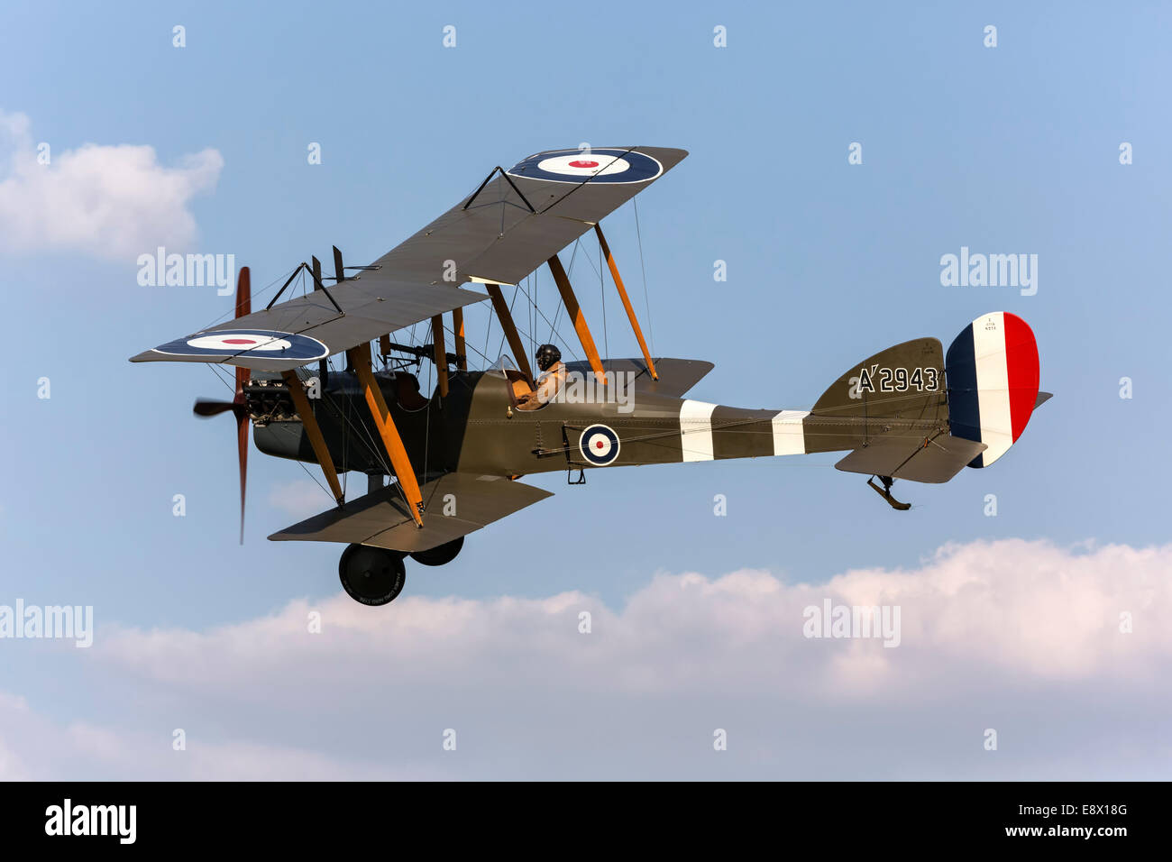 Royal Aircraft Factory BE2 WW1 biplane Stock Photo - Alamy