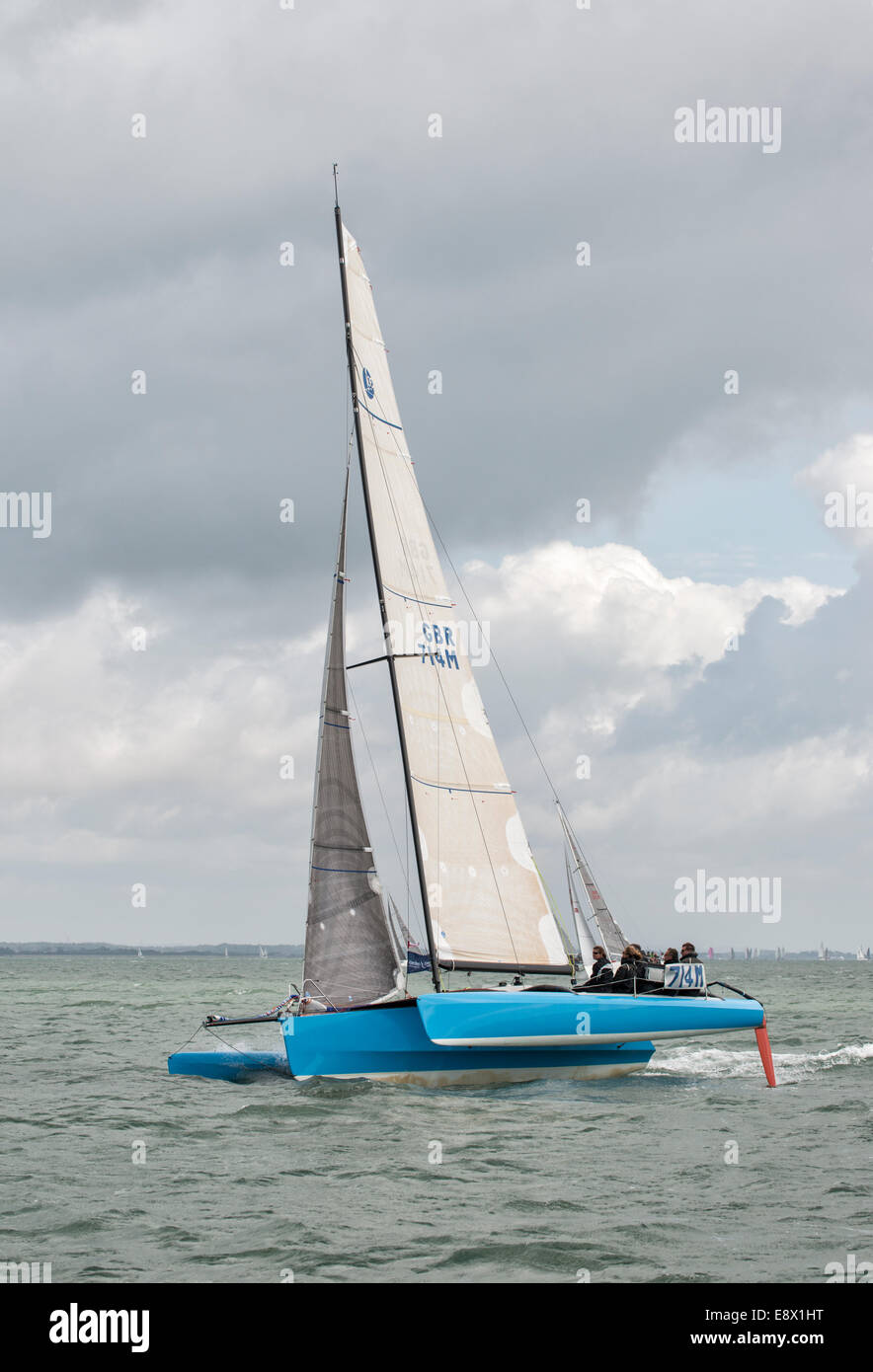 Trimaran racing yacht hi-res stock photography and images - Alamy