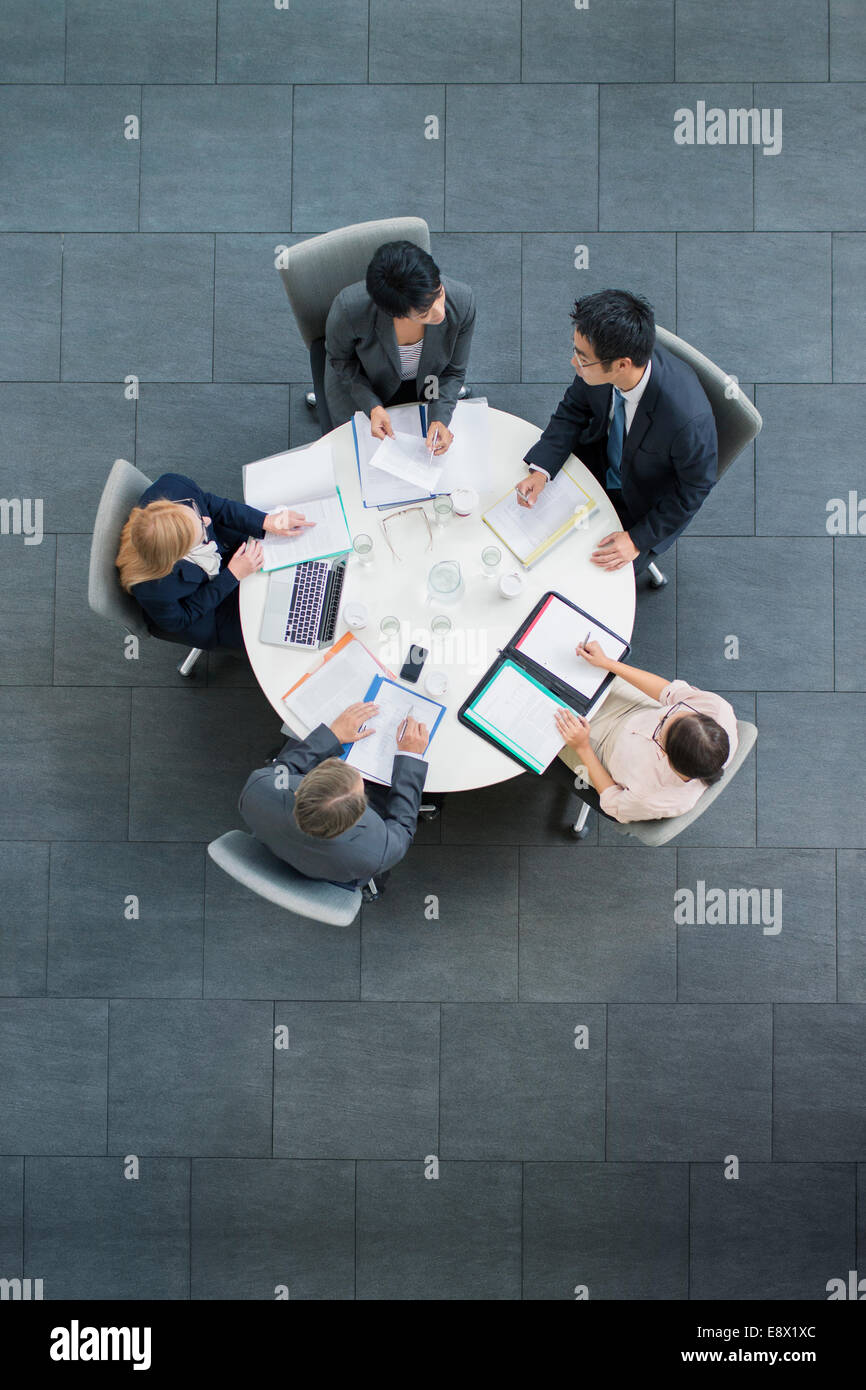 Conference table above hi-res stock photography and images - Alamy