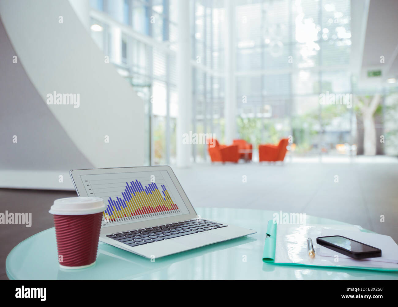 Laptop on work desk hi-res stock photography and images - Alamy