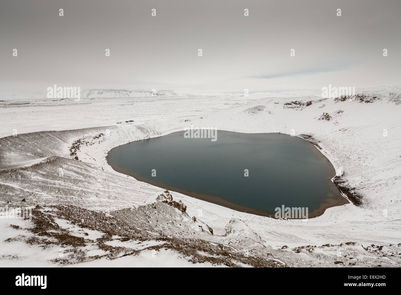 The main crater at Krafla Volcano in Northern Iceland Stock Photo - Alamy
