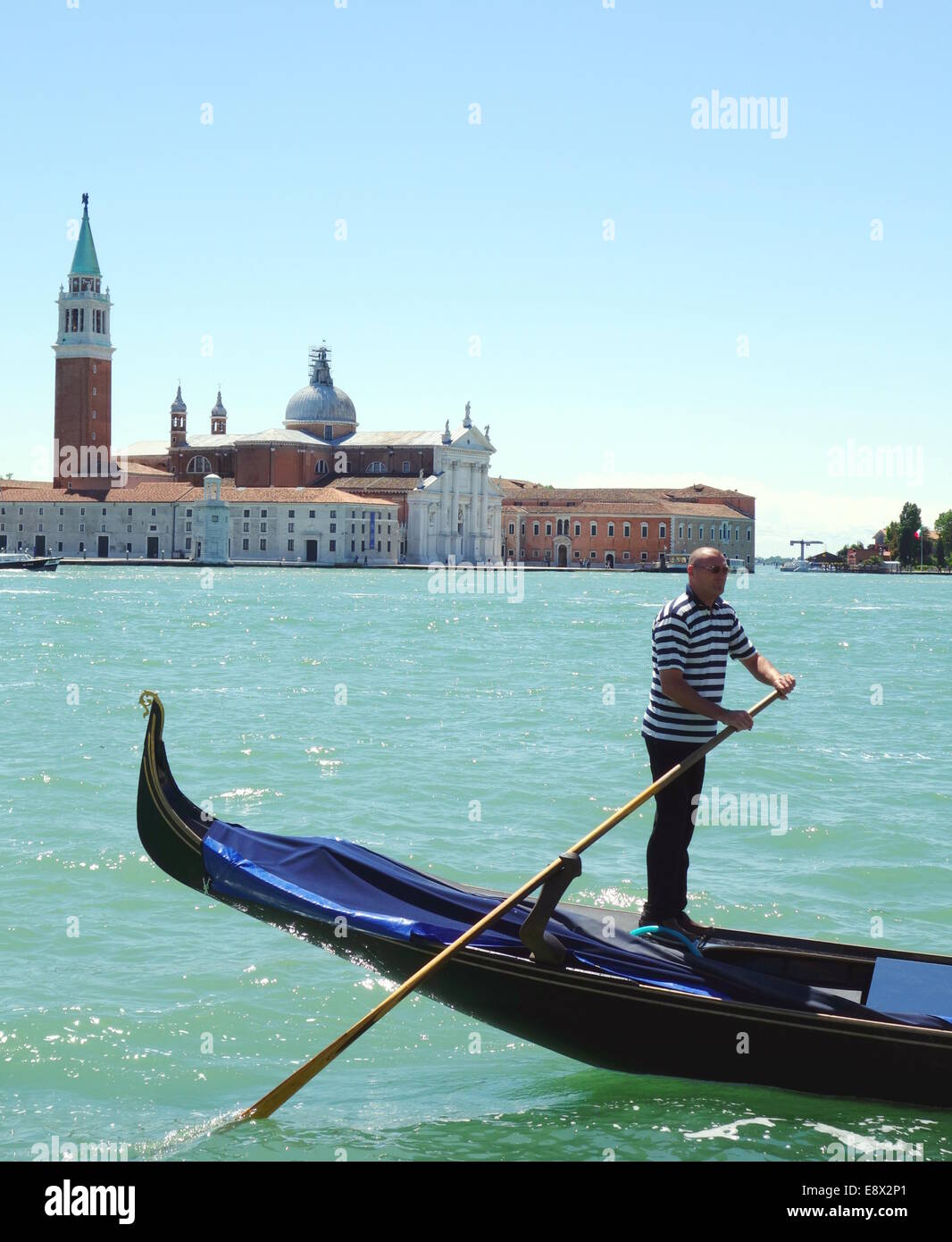 Gondoliere on the Canal Grande in Venice, Italy Stock Photo - Alamy