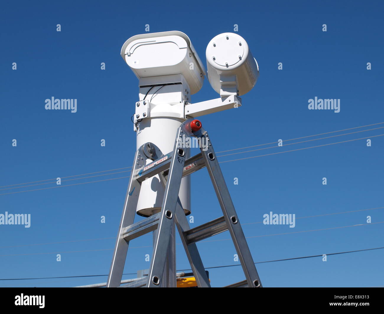 New red light cameras are being installed in an intersection getting ...