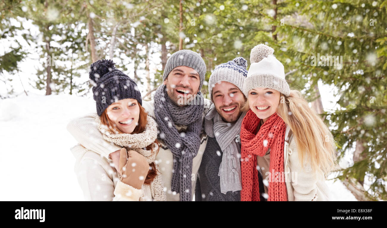 Four friends hugging hi-res stock photography and images - Alamy