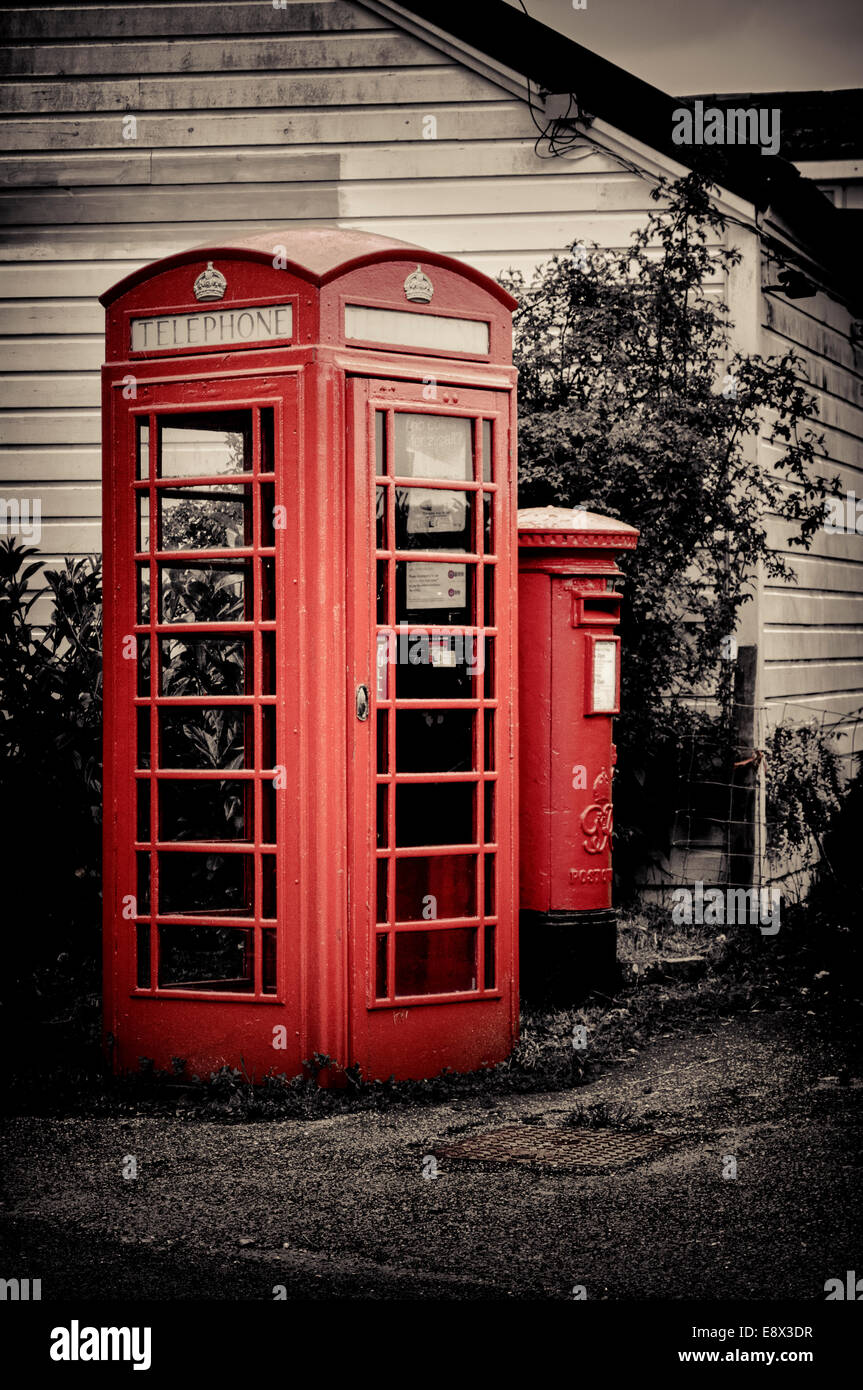 Telephone and post box Stock Photo - Alamy