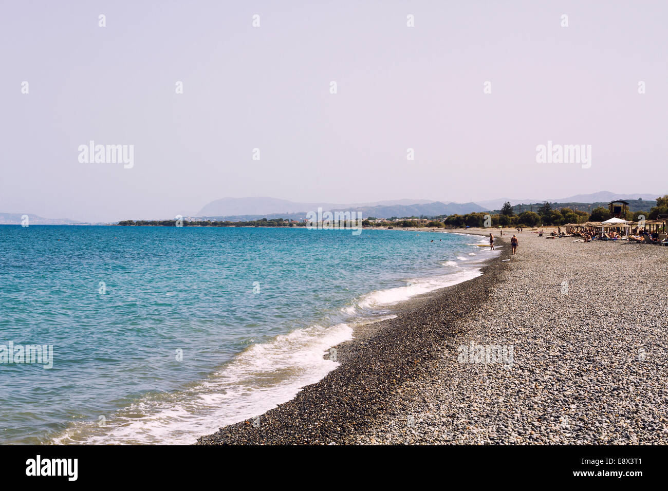 The beach of Kolymvari Stock Photo - Alamy
