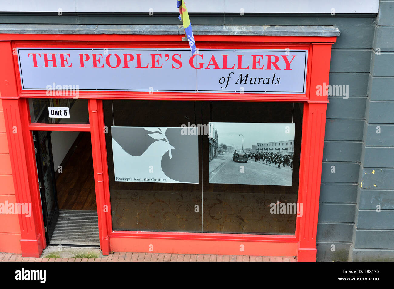 Stock Photo - The Bogside Artists gallery and shop, Derry, Londonderry ...