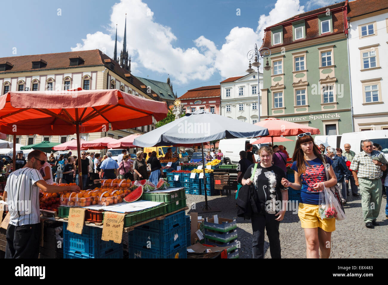 Cabbage Market square (Zelny trh) Brno, Czech Republic Stock Photo - Alamy