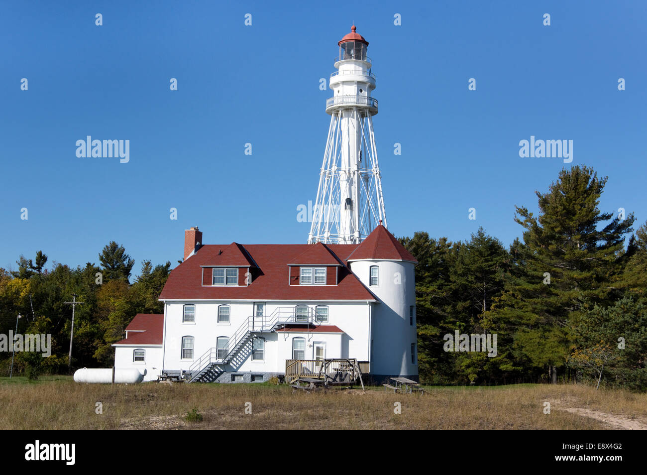 Rawley Point Lighthouse Lake Michigan Point Beach State Forest, Two ...