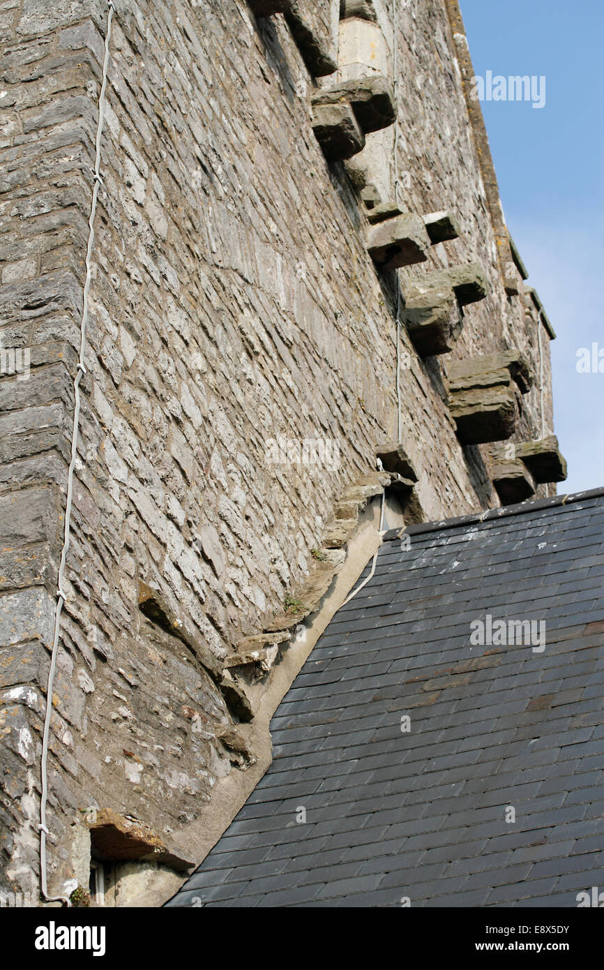 The eight corbels or supporting stones that probably suppsorted a look ...