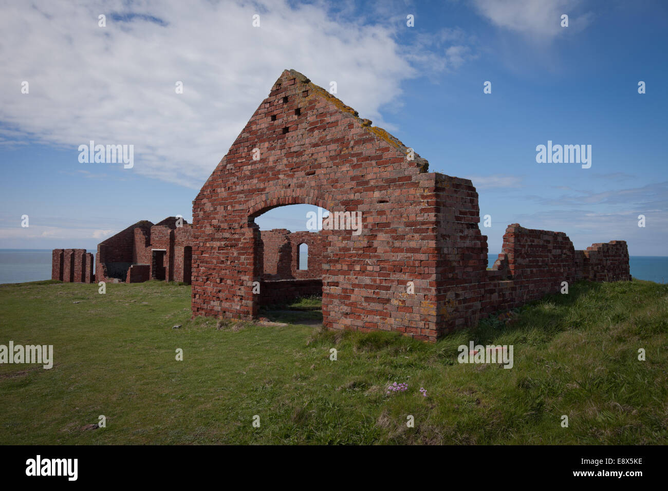 Derelict buildings from an old quarry which provided roadstone for ...
