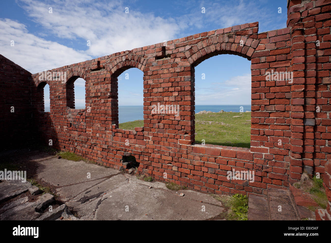 Derelict buildings from an old quarry which provided roadstone for ...