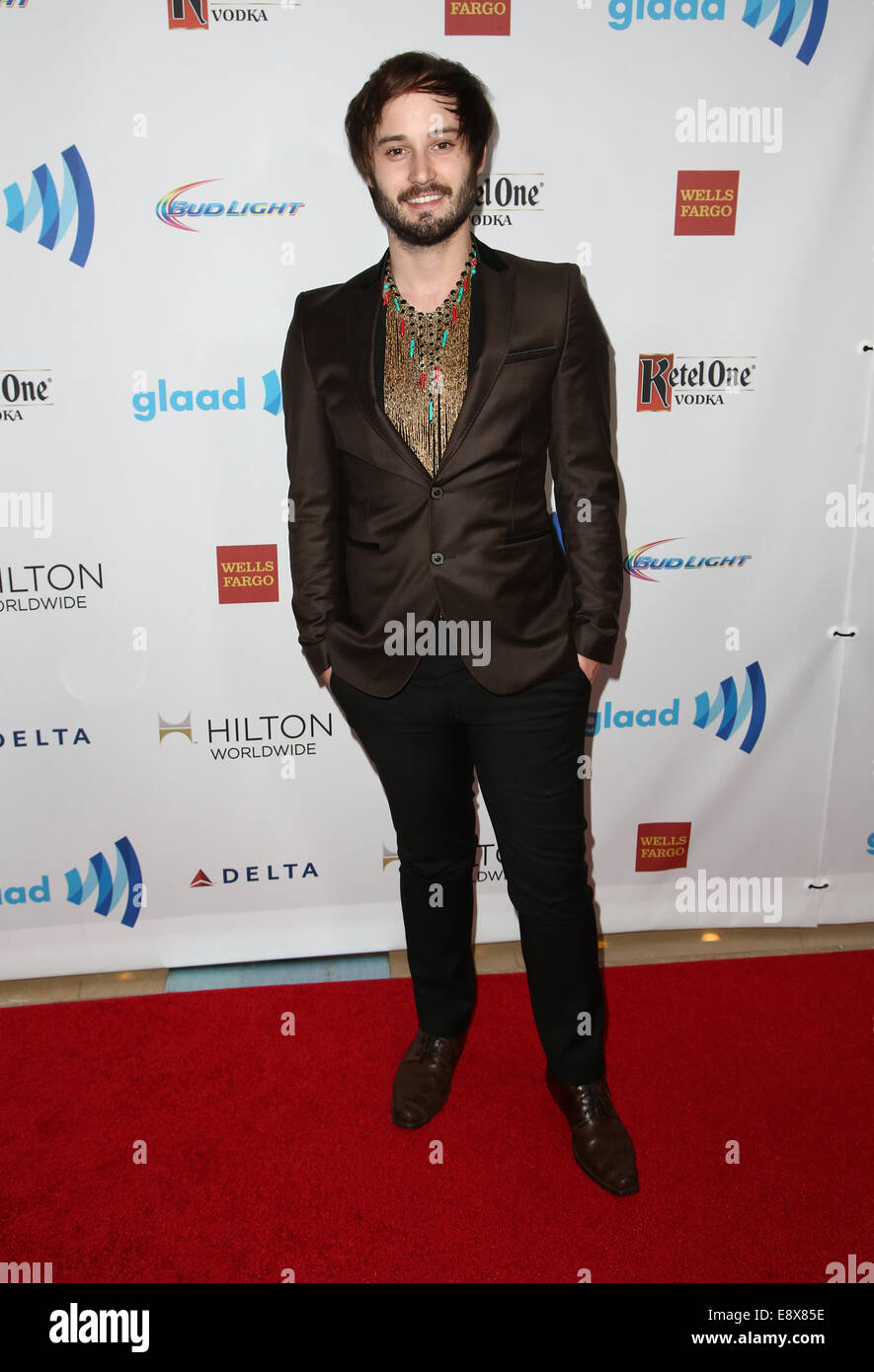 25th Annual GLAAD Media Awards Featuring: Jordan Gavaris Where: Beverly ...