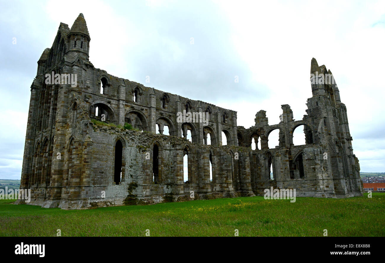 Medieval gothic whitby abbey whitby hi-res stock photography and images ...