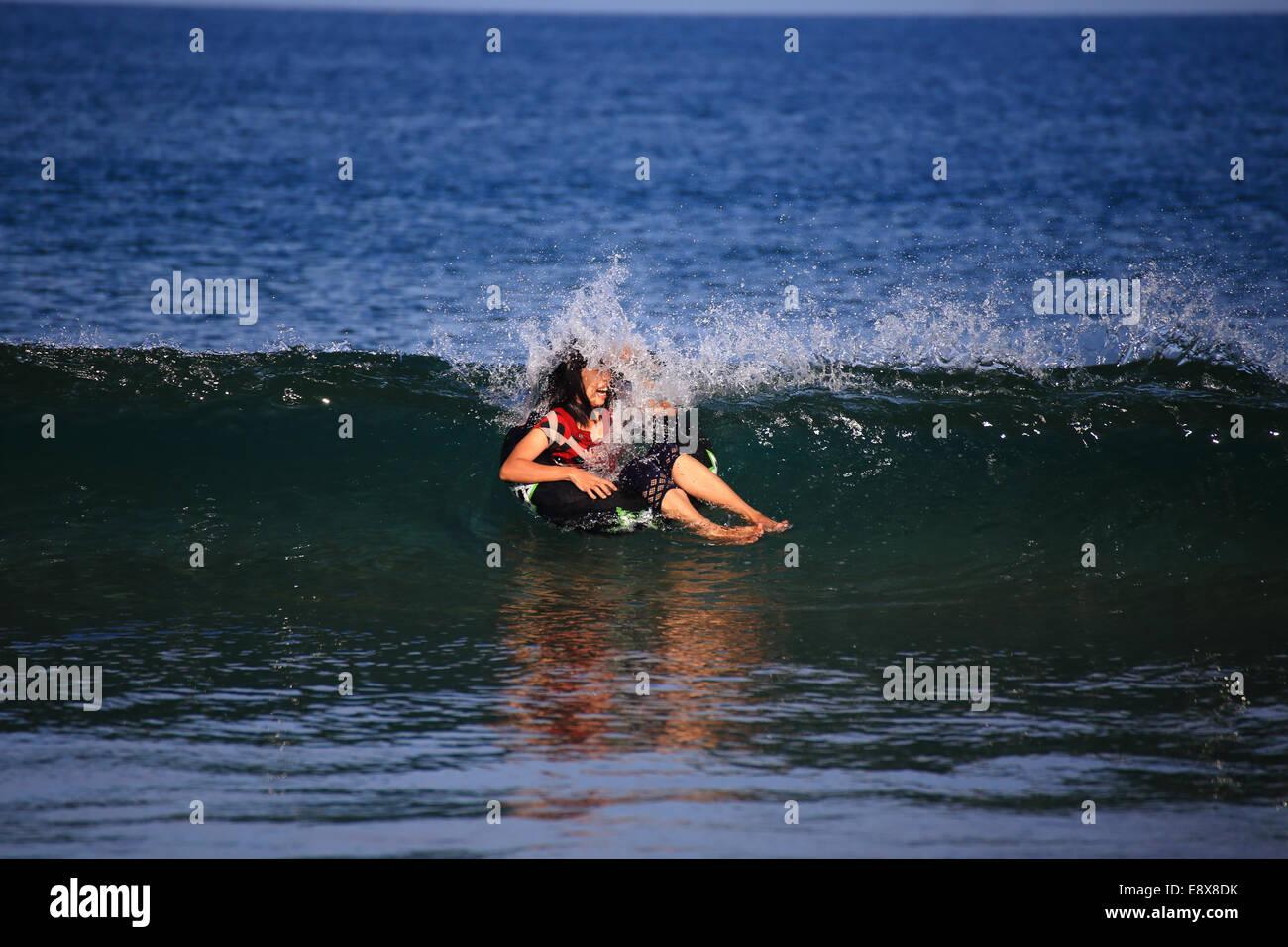 Having fun in the ocean Stock Photo - Alamy