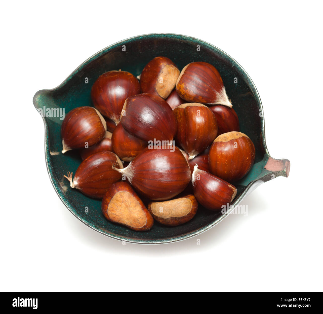 Close up chestnuts harvest Cut Out Stock Images & Pictures - Alamy