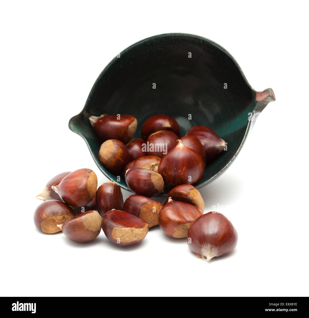 Close up chestnuts harvest Cut Out Stock Images & Pictures - Alamy