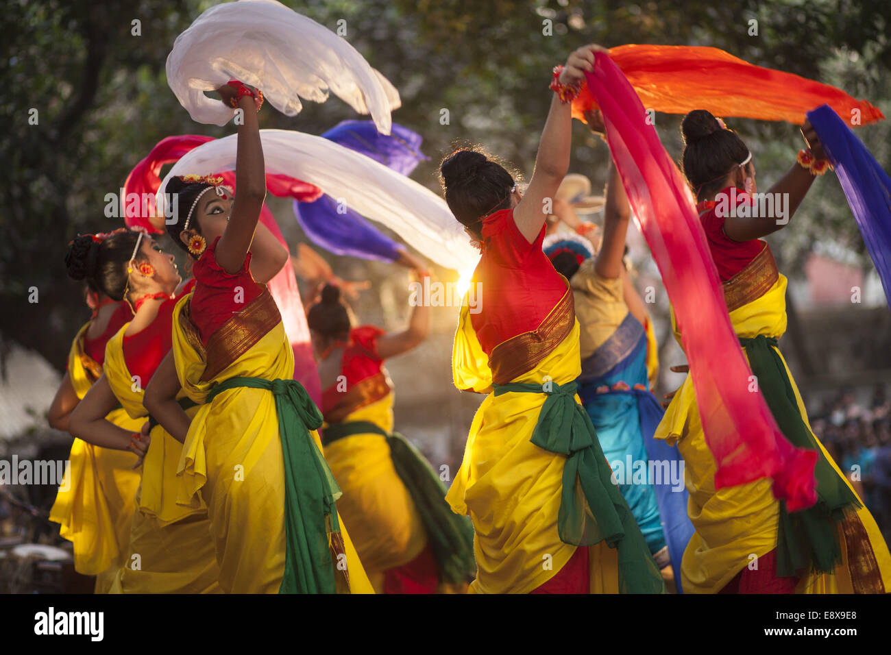 Dhaka, Bangladesh. 13th Feb, 2014. Spring festival or Basanto Utsav ...