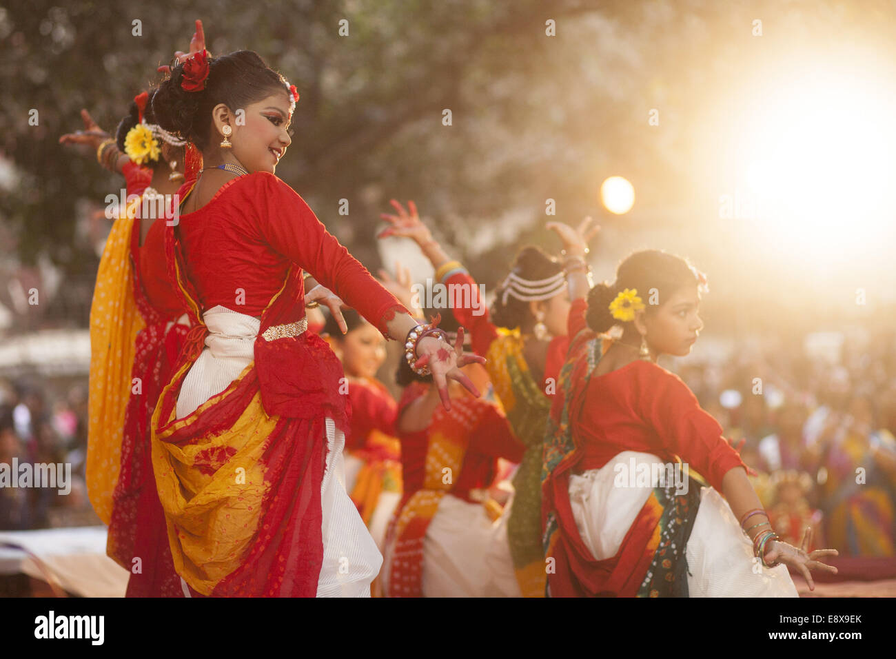 Dhaka, Bangladesh. 13th Feb, 2014. Spring festival or Basanto Utsav ...