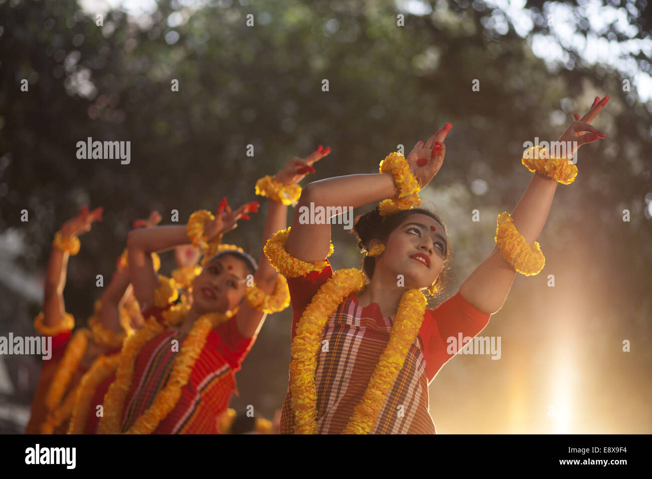 Dhaka, Bangladesh. 13th Feb, 2014. Spring festival or Basanto Utsav ...