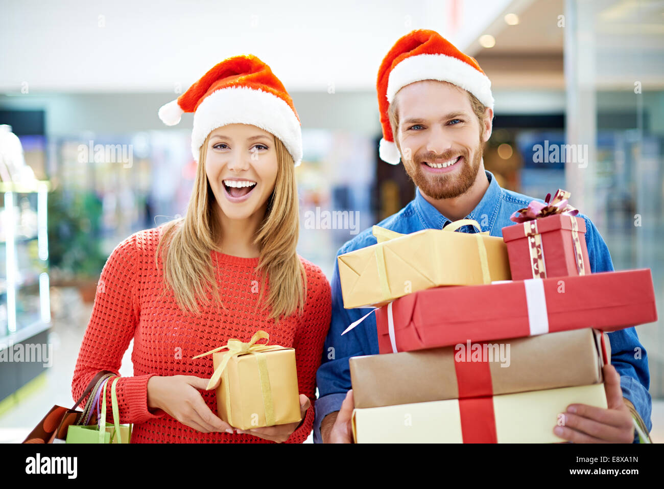 Excited young shoppers hi-res stock photography and images - Alamy