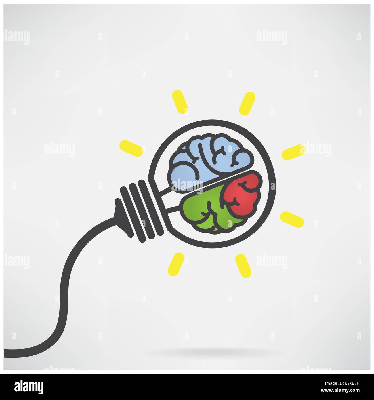 Creative light bulb Idea concept background design for poster flyer ...