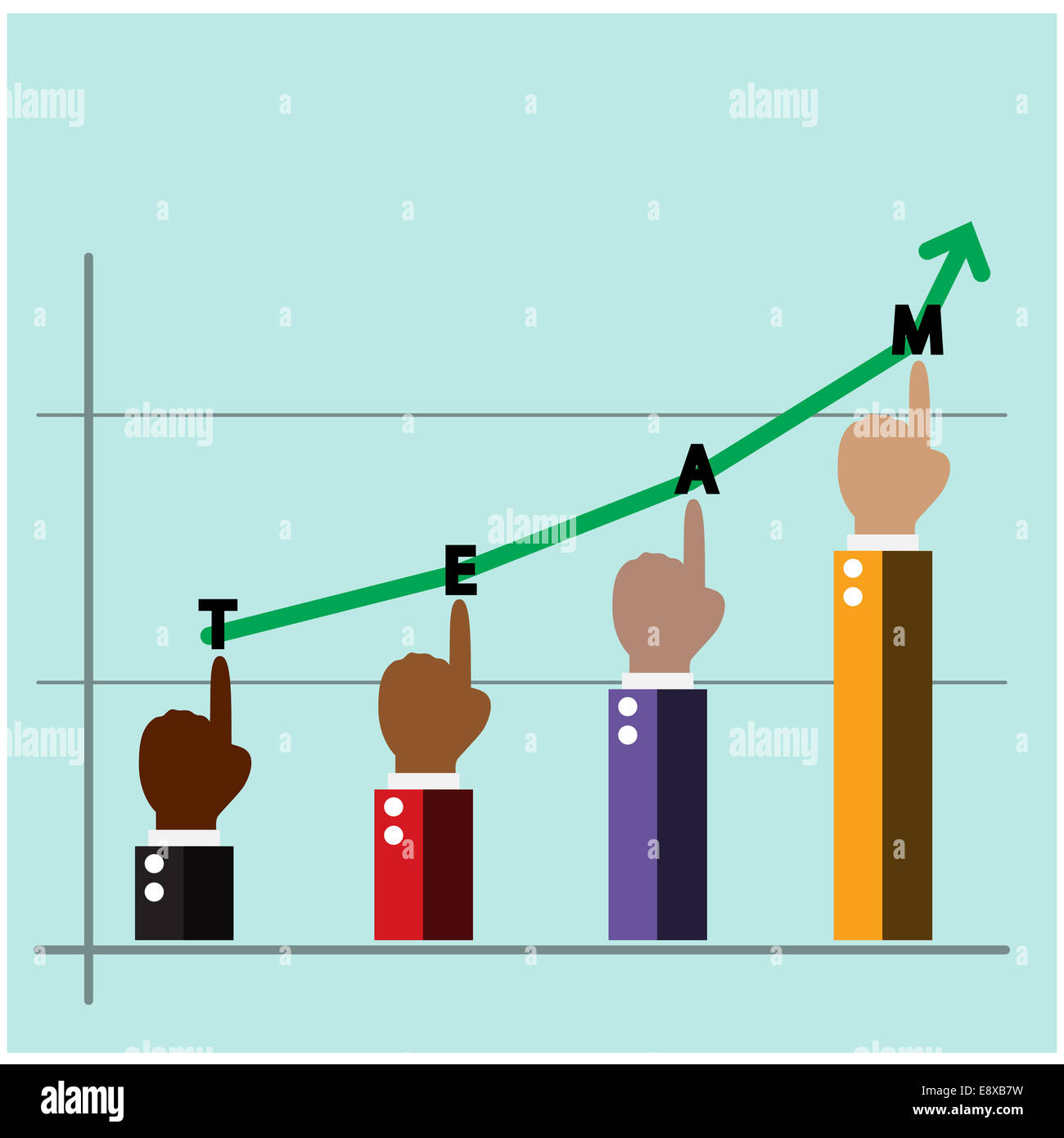 Teamwork concept business hi-res stock photography and images - Alamy