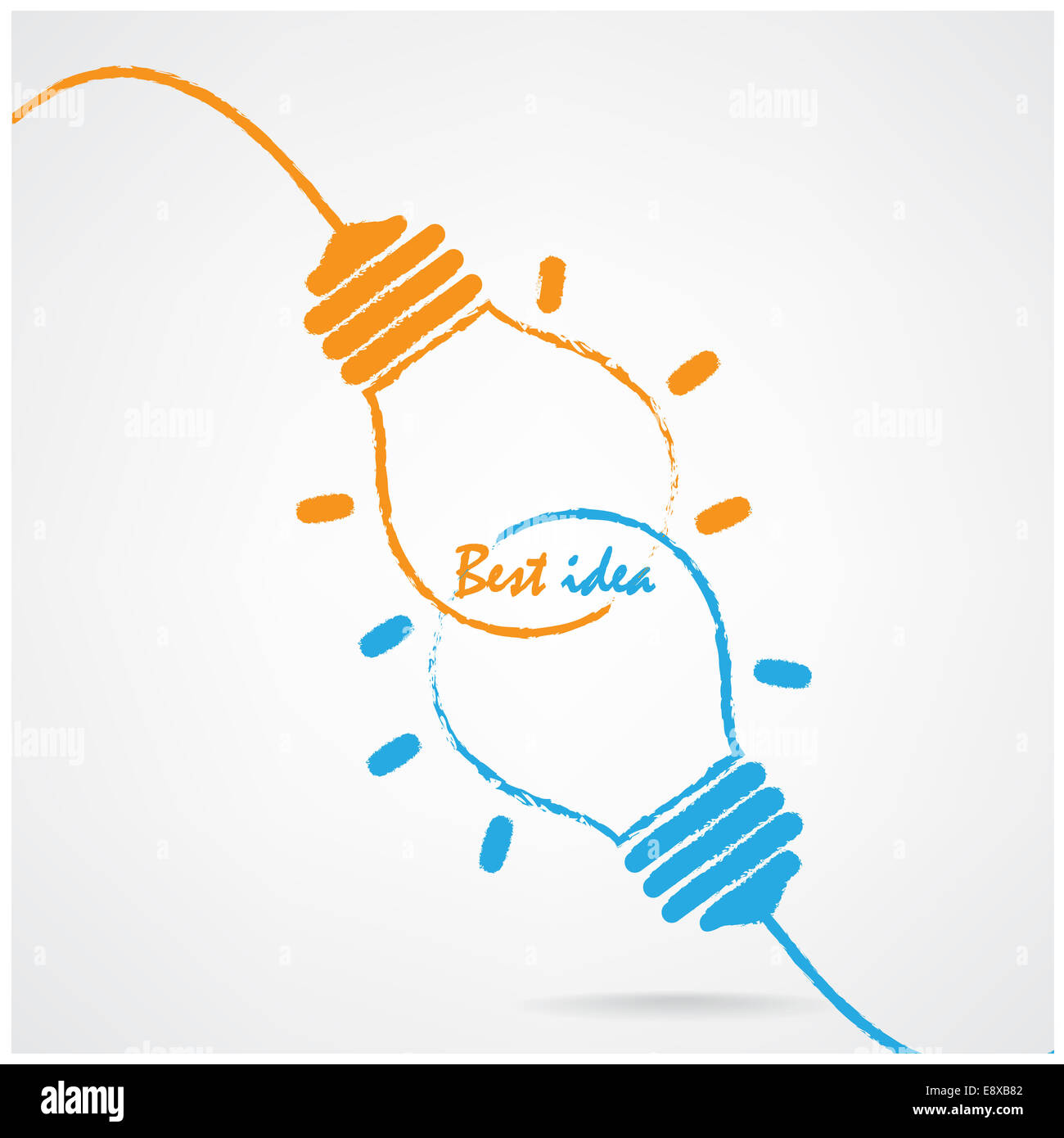 Light bulb idea special Cut Out Stock Images & Pictures - Alamy