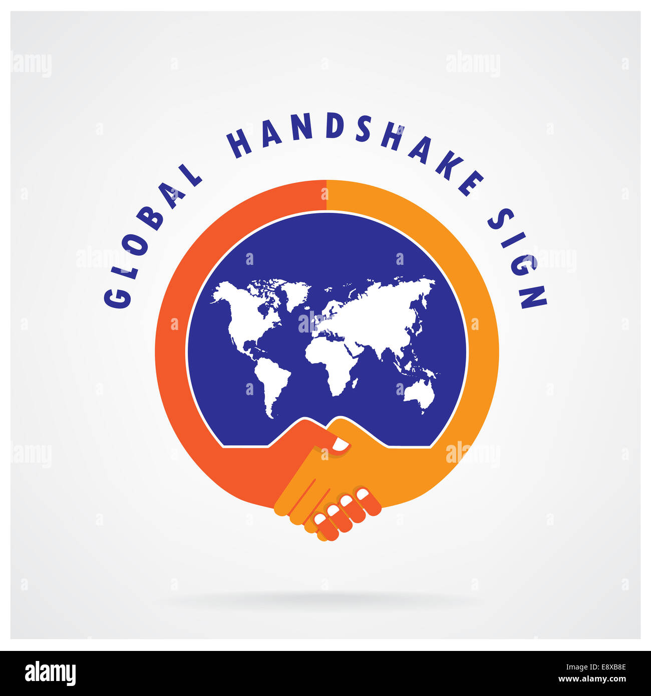 Business agreement handshake icon cartoon hi-res stock photography and ...
