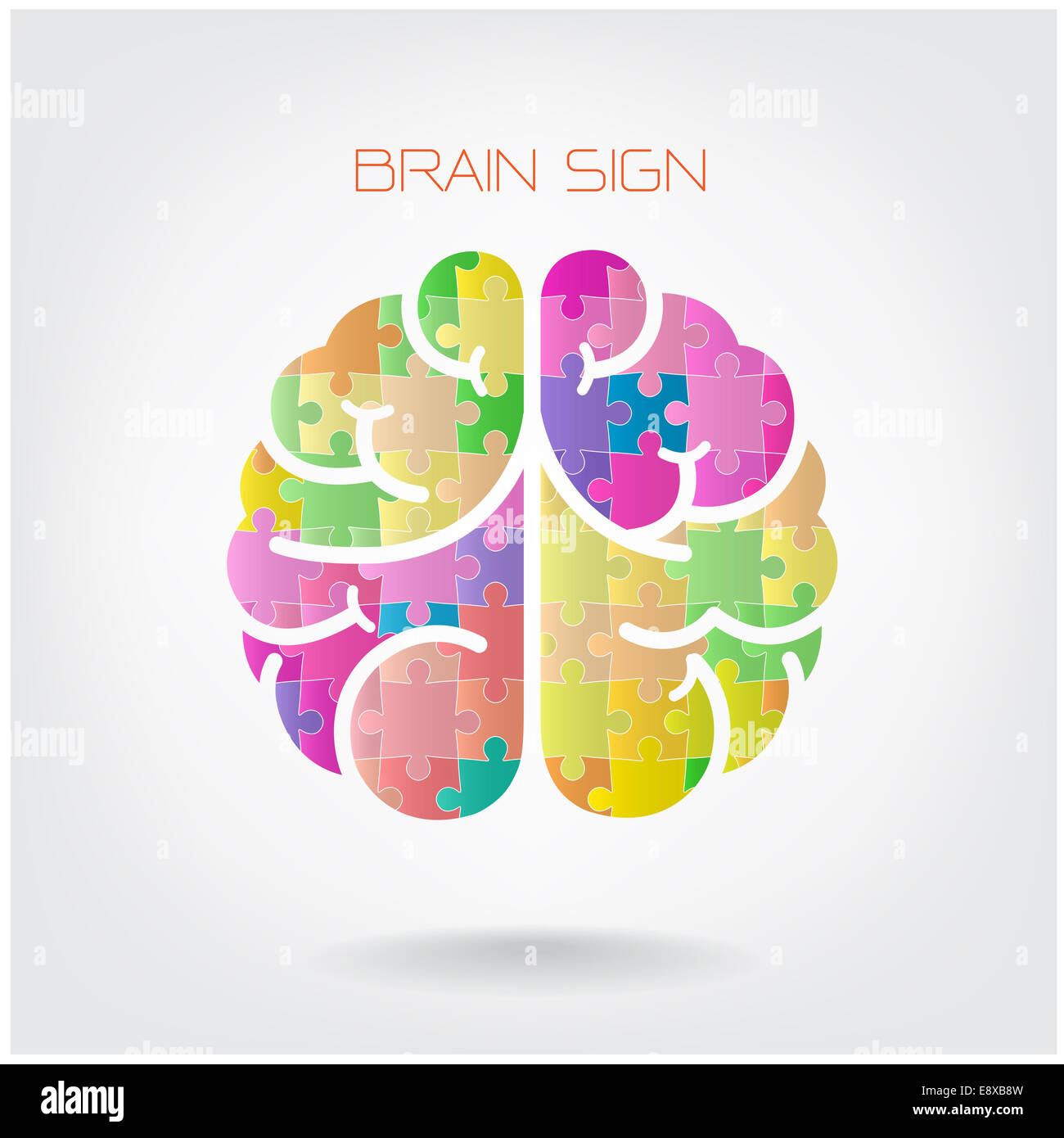 Creative left right brain sign hi-res stock photography and images - Alamy
