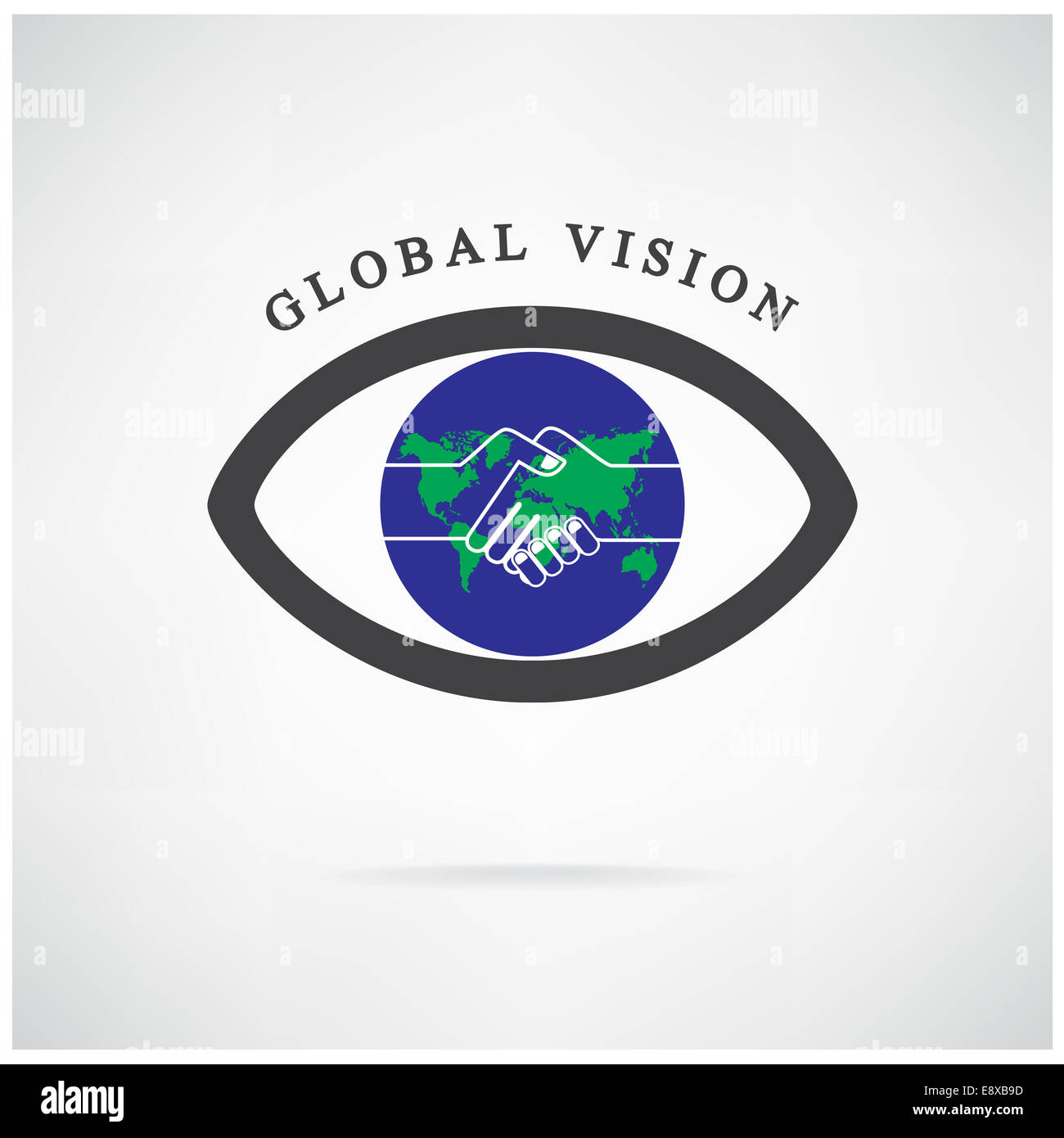 global vision sign,eye icon,search symbol,business concept Stock Photo ...